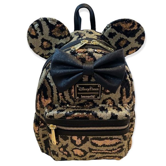Disney | Bags | Nwt Disney Animalkingdom Loungefly Sequin Leopard Print ...